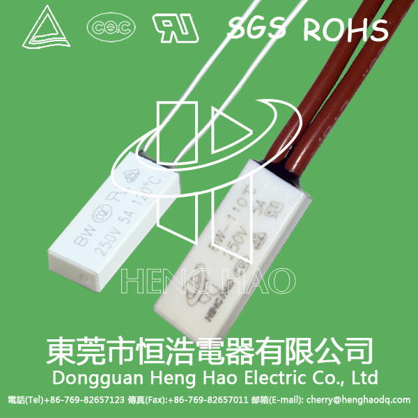 Stew Pots Bimetal Temperature Switch , BW-B2D Enhanced Thermal Protector